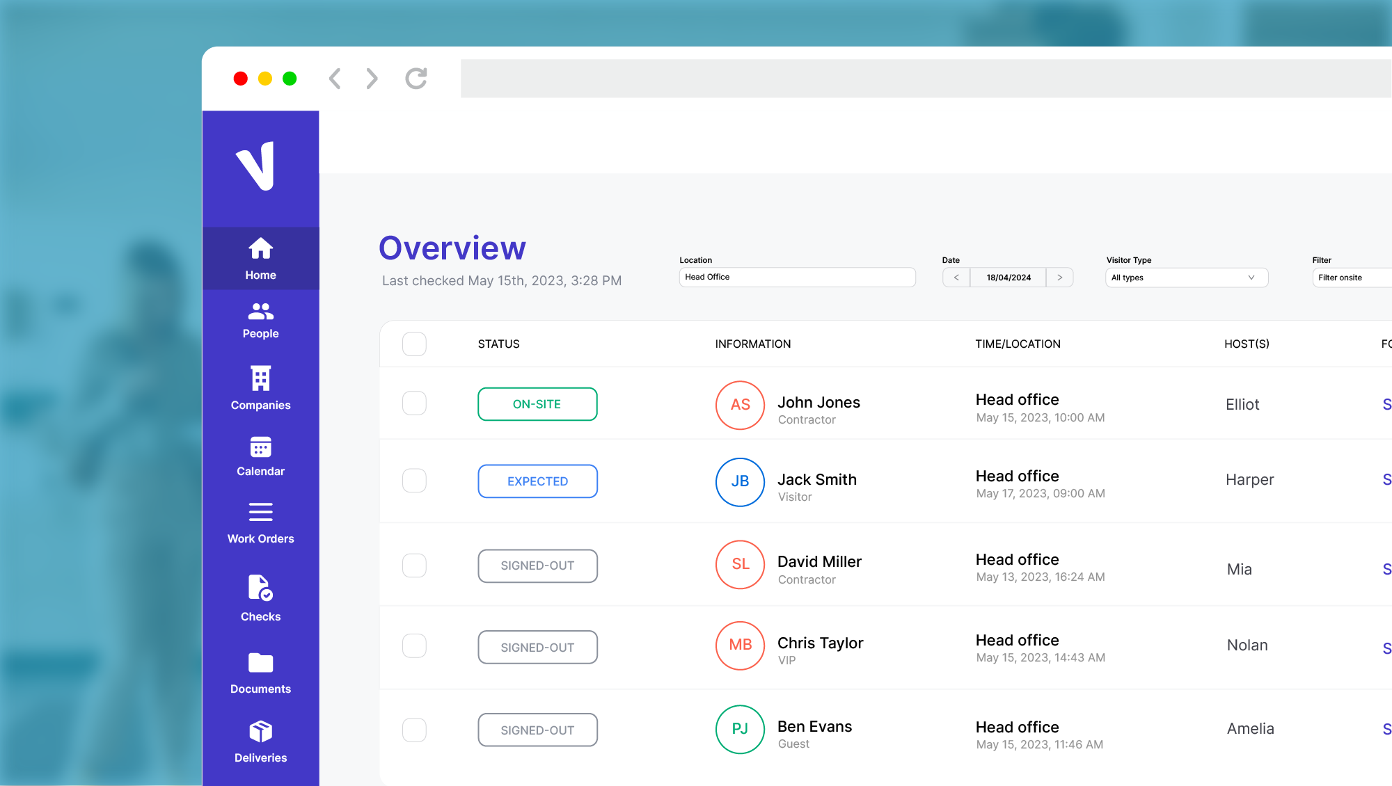Visitor Management System - ProVisit