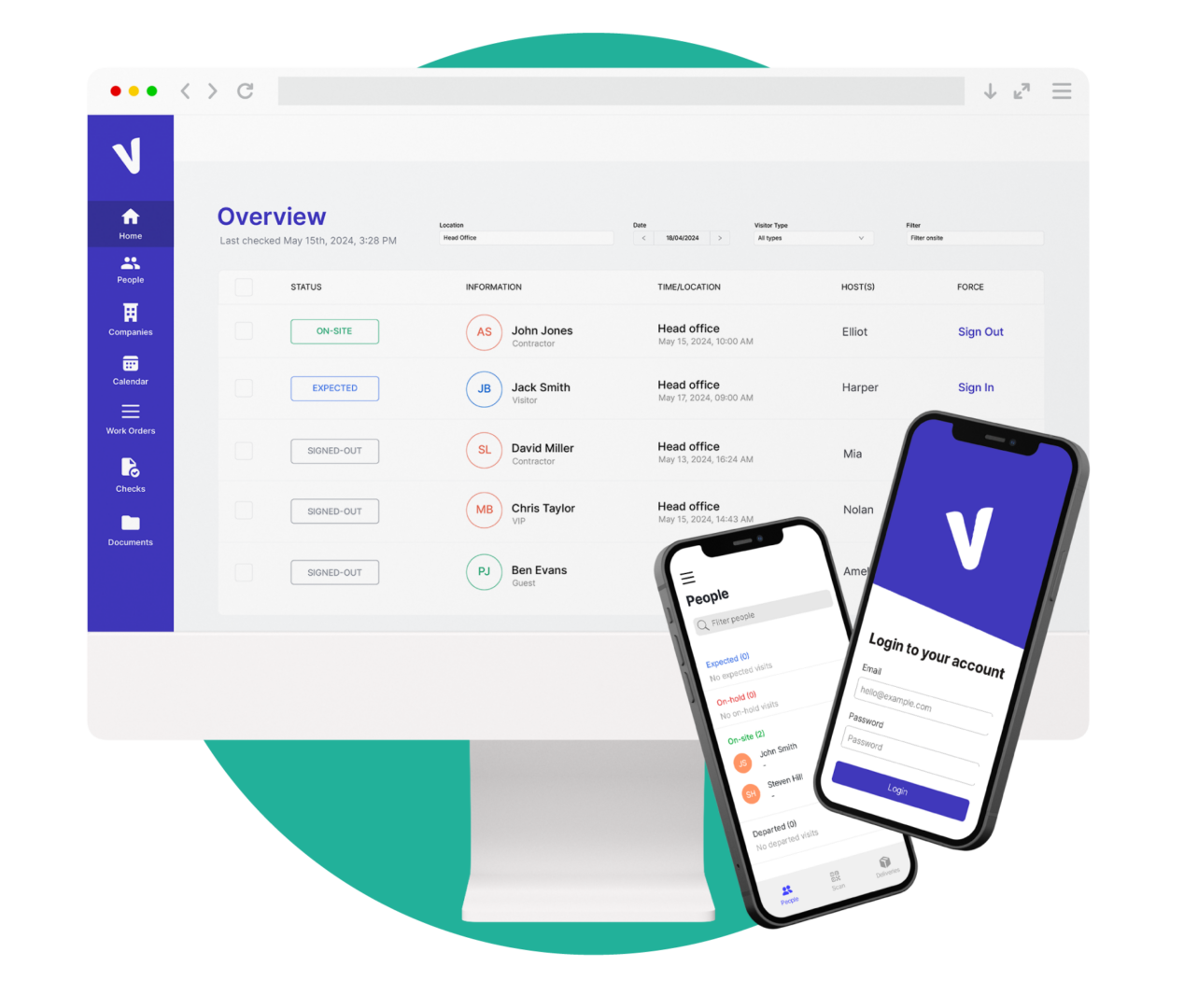 Sign-in control - ProVisit
