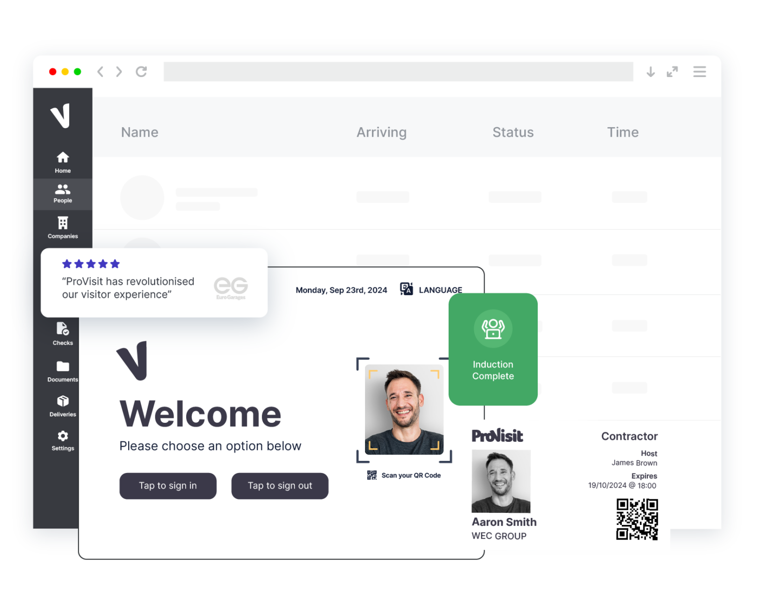 ProVisit - Visitor, Contractor and Employee Management System